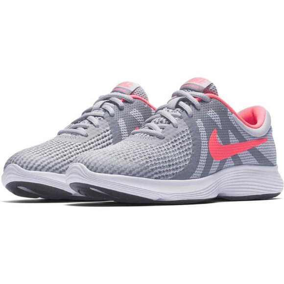 Nike | Shoes | Youth Girls Nike Revolution 4 Wolf Greyracer Pink ...